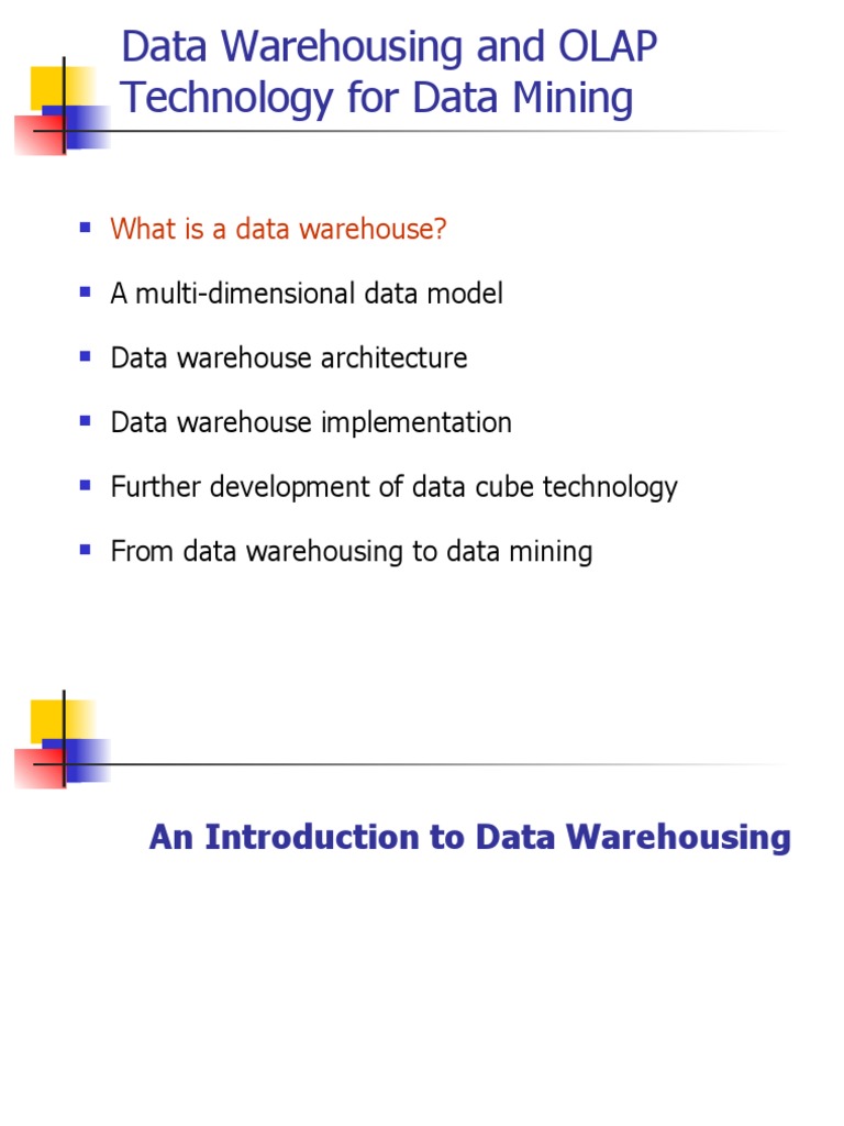 Data Warehousing and OLAP Technology For Data Mining: What Is A Data Warehouse? | PDF | Data ...