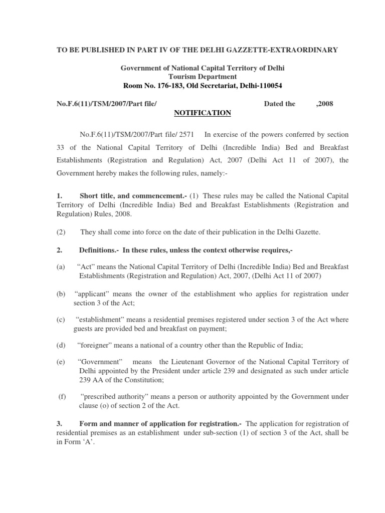 Room No. 176-183, Old Secretariat, Delhi-110054 | Download Free PDF ...