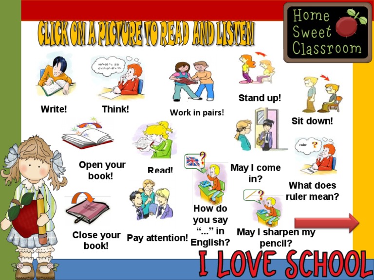 Write! Stand Up! Think! Work in Pairs! Sit Down! | PDF