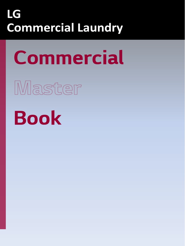 2017 LG Commercial Master Book | PDF | Washing Machine | Clothes Dryer