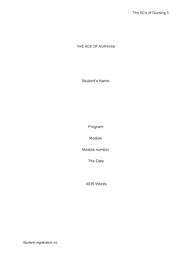 The 6Cs of Nursing | PDF | Nursing | Compassion