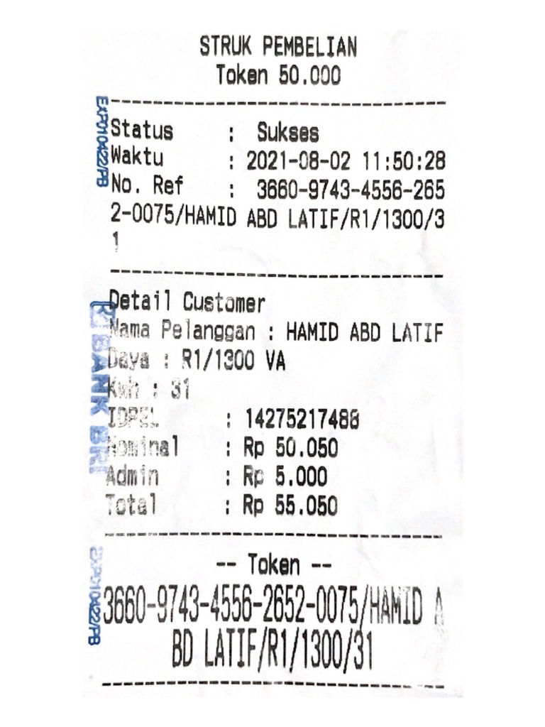 Struk Pembelian | PDF