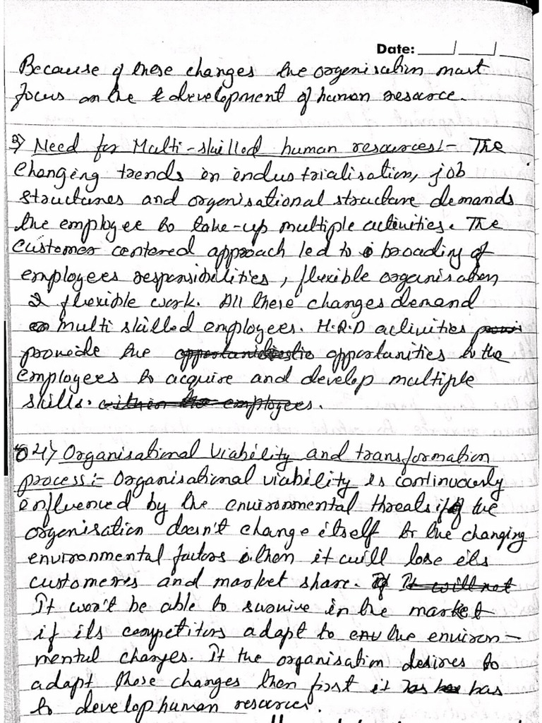 GHRD UNIT 1 (HRD - Nature & Scope) | PDF