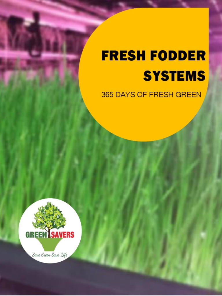 Green Savers Hydroponic Fodder System Specs | PDF | Fodder | Hydroponics