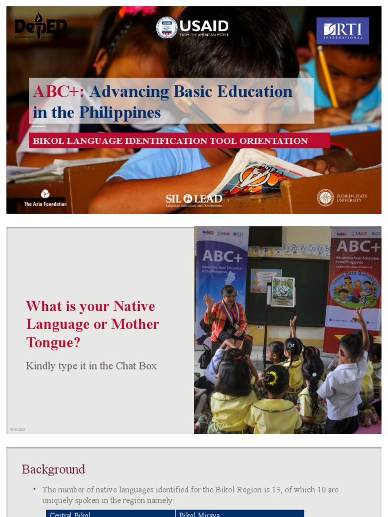 Bikol Language Identification Tool Guide | PDF