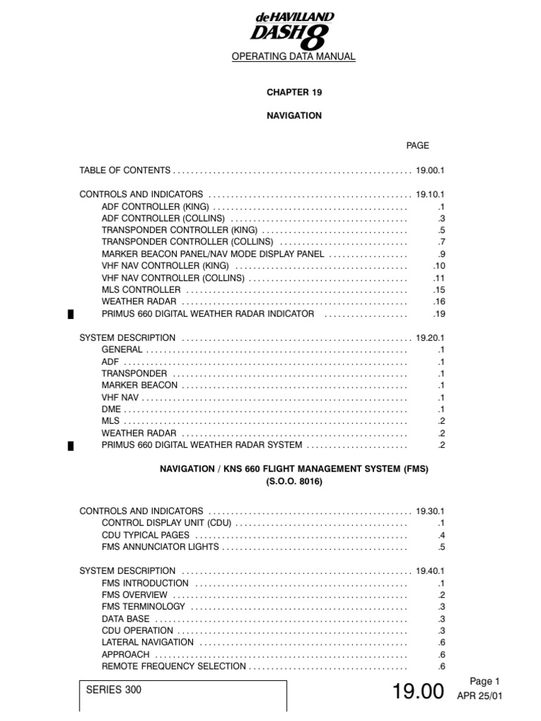 Dash 8 CH19 | PDF | Radar | Transponder (Aeronautics)