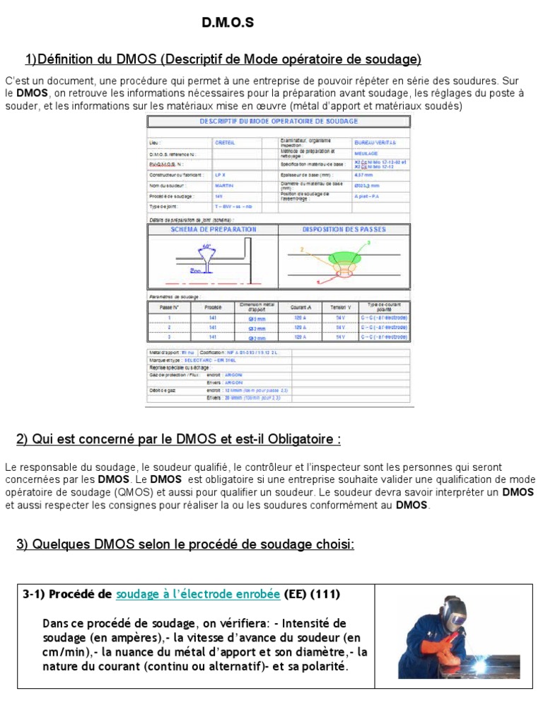 DMOS | PDF | Soudage | Construction