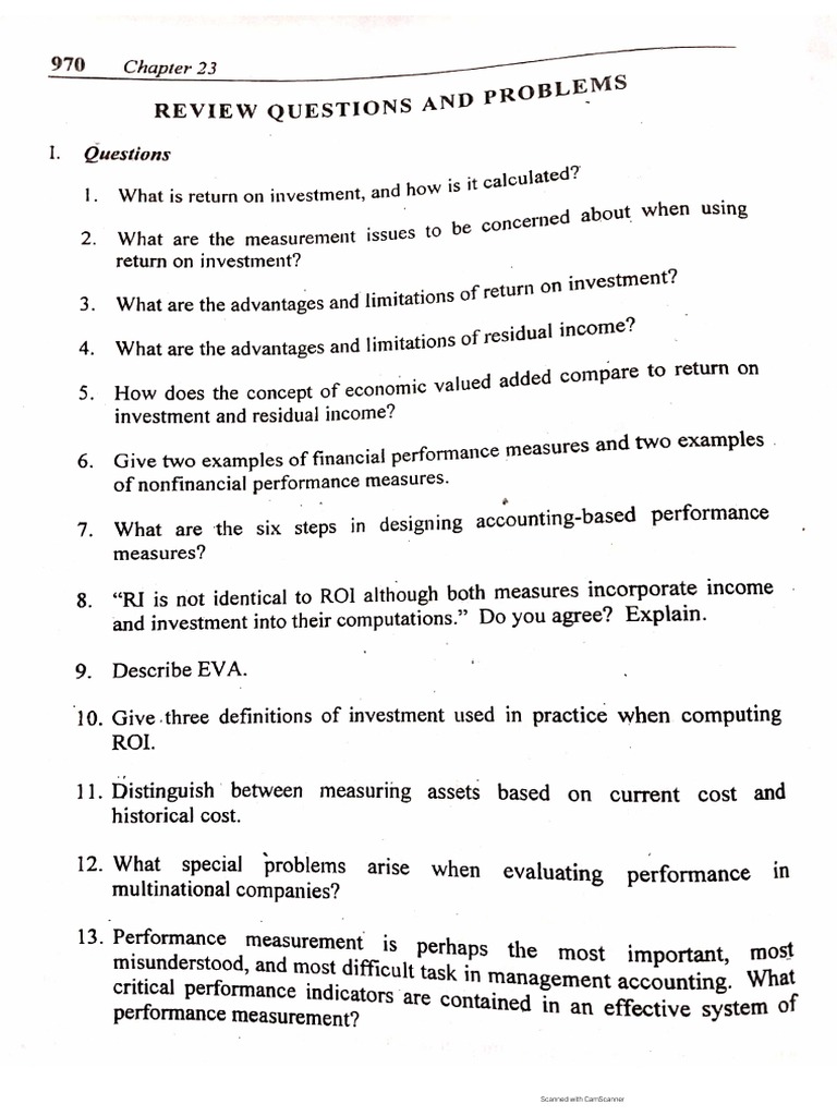 Chapter 23 Questions and Problem | PDF
