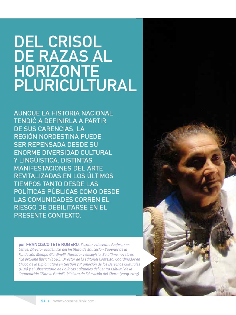 Crisol de Razas Al Horizonte Pluricultural | PDF | Multiculturalismo ...