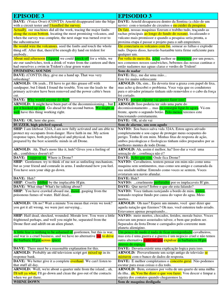 The Lifeboat Mutiny Script Ep3 | PDF
