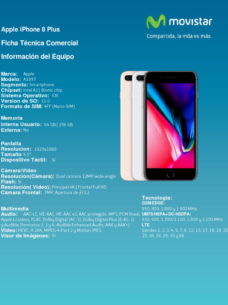 Apple Iphone 8 Plus PDF | PDF | Yo telefono | Tecnología móvil