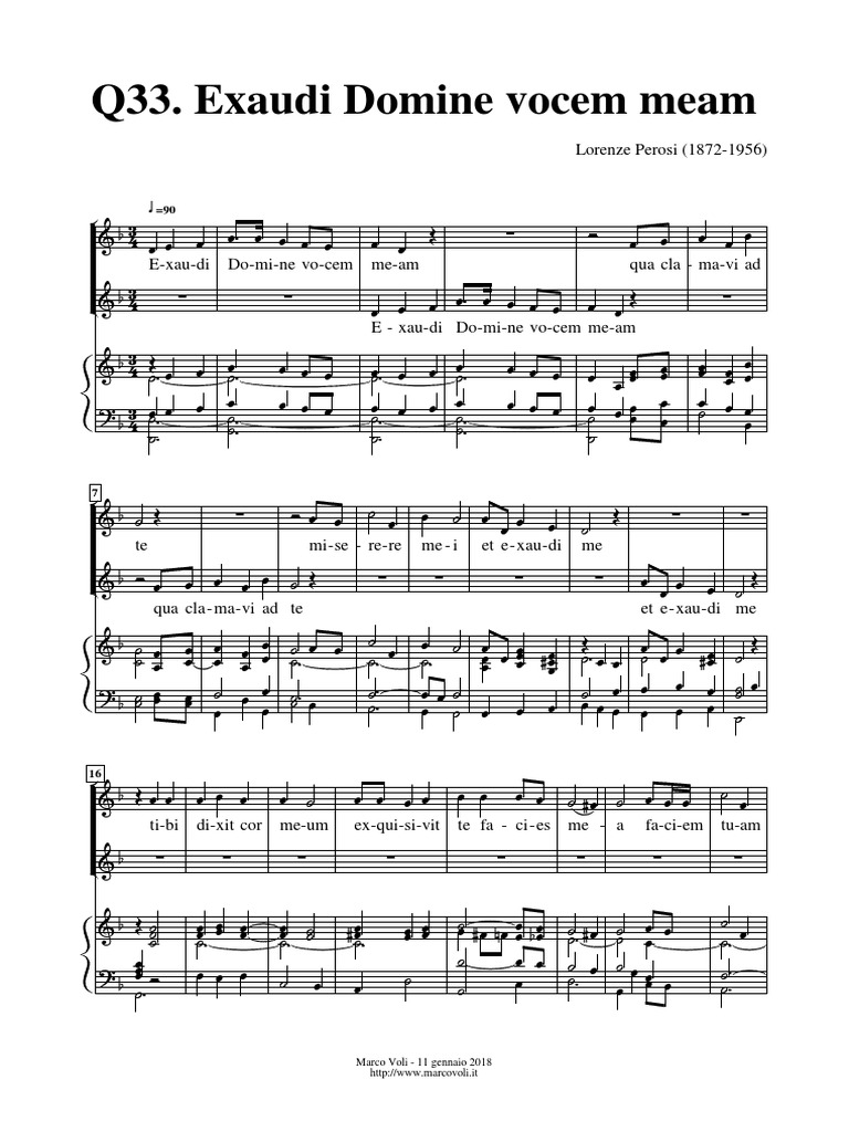 Exaudi Domine Voce Meam | PDF