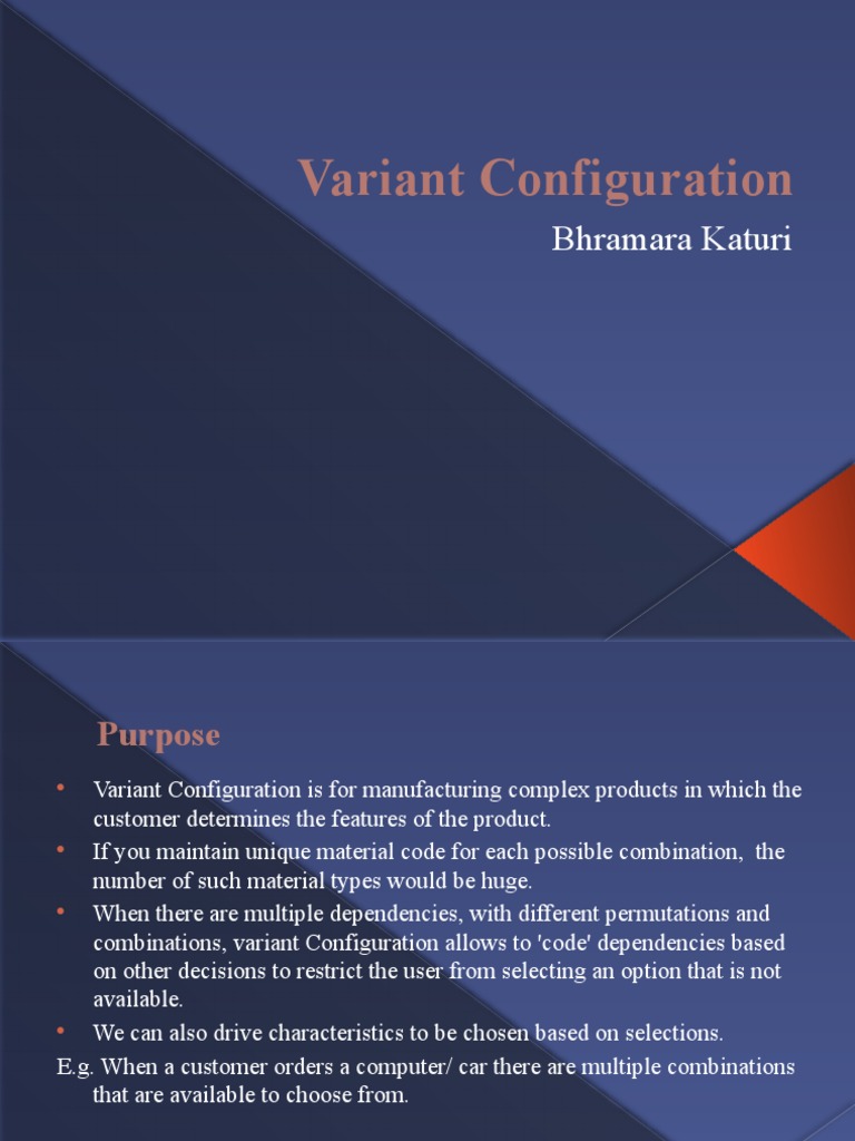 Understanding Variant Configuration in SAP | PDF | Information ...