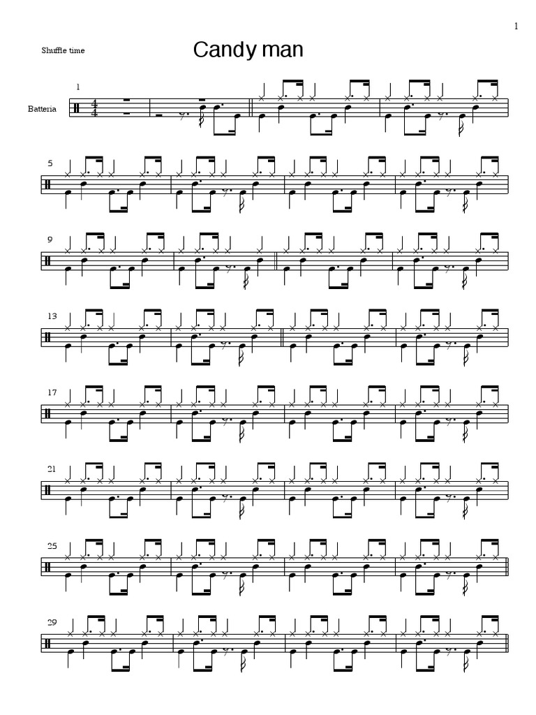 Shuffle Time Musical Notation Guide | PDF | Home & Garden