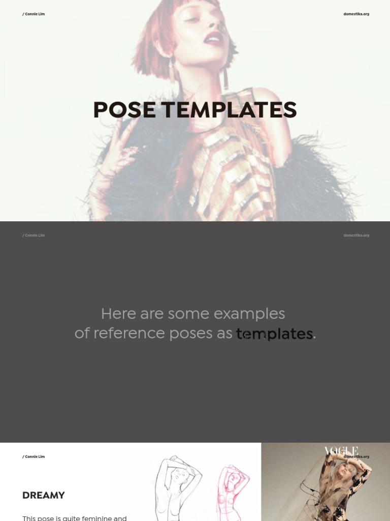 U3 ATCH 02 Pose Templates | PDF | Clothing