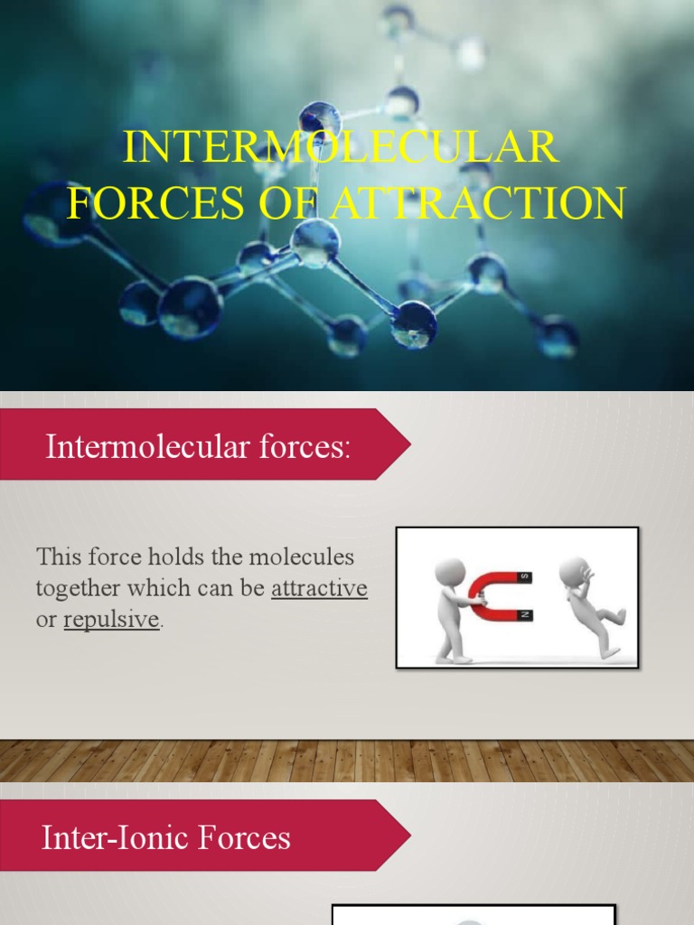 Lesson 5.1 Inter Molecular Forces | PDF | Intermolecular Force ...