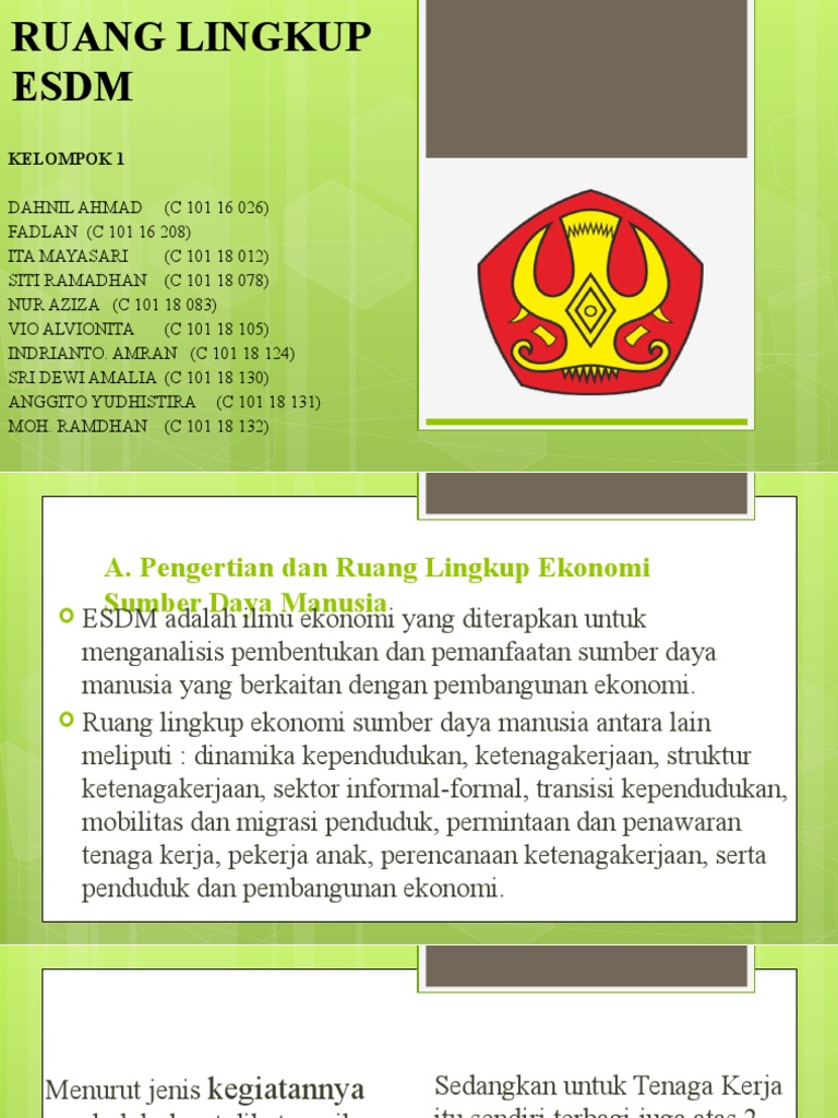 Ppt. Ruang Lingkup Esdm | PDF
