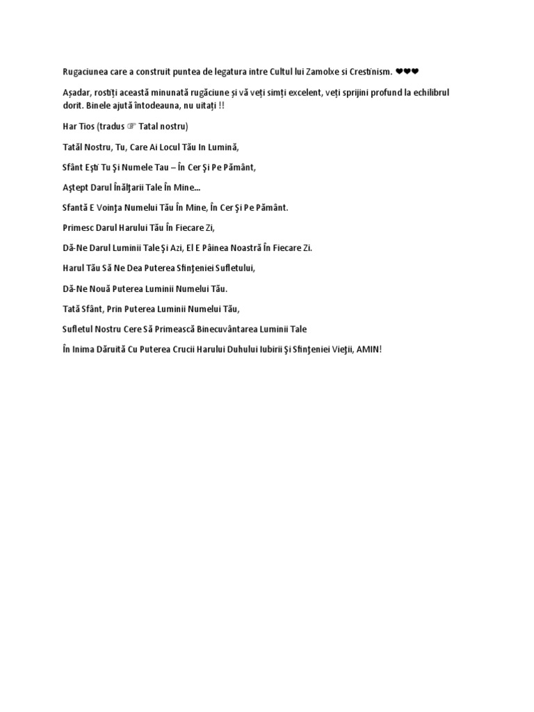 Zamolxe Tatal Nostru | PDF