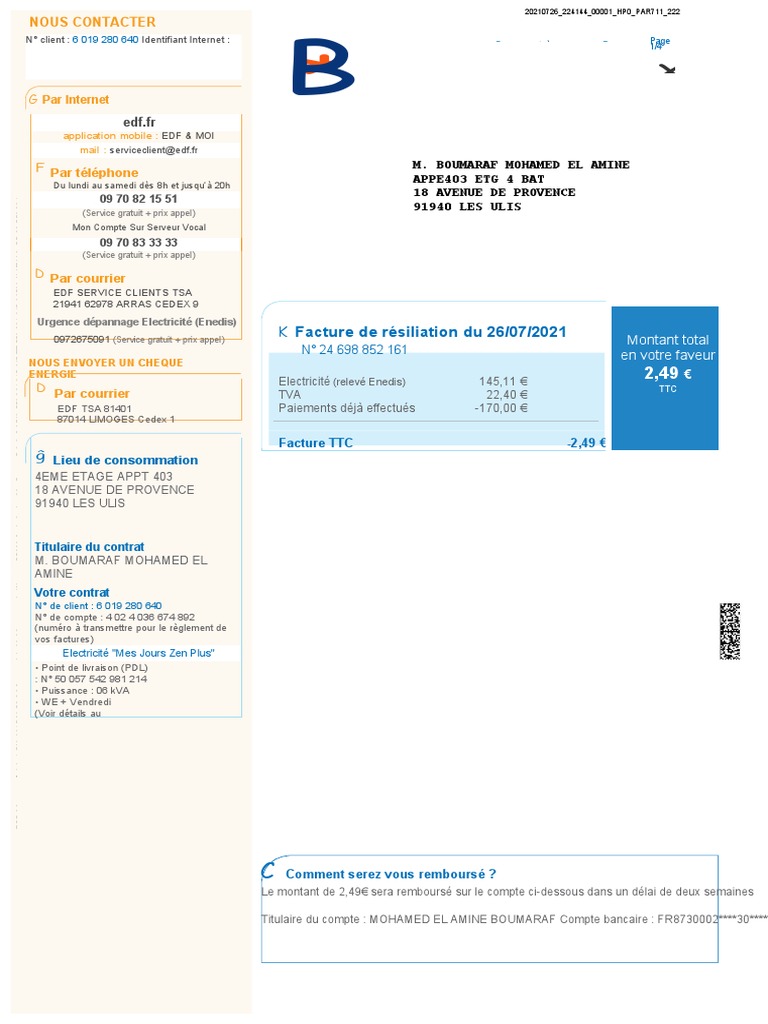 Facture-EDF Converted by Abcdpdf | PDF