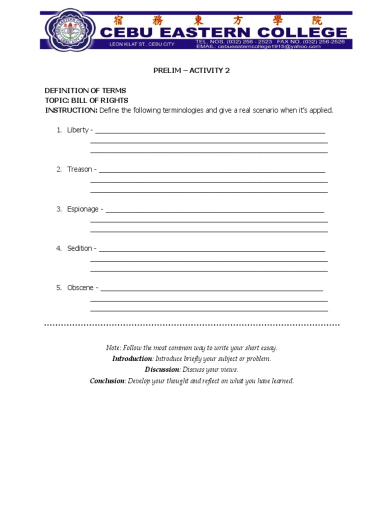 Prelim - Activity 2 | PDF | Business