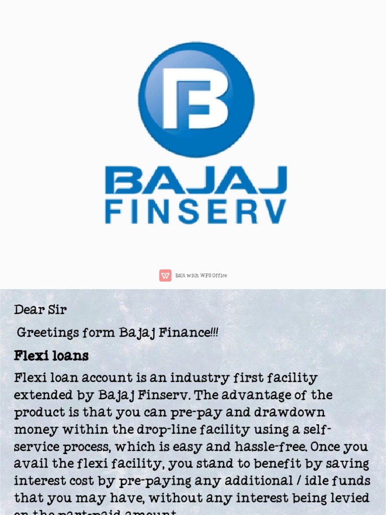Overdraft Facility - Bajaj Finserve | PDF | Loans | Overdraft