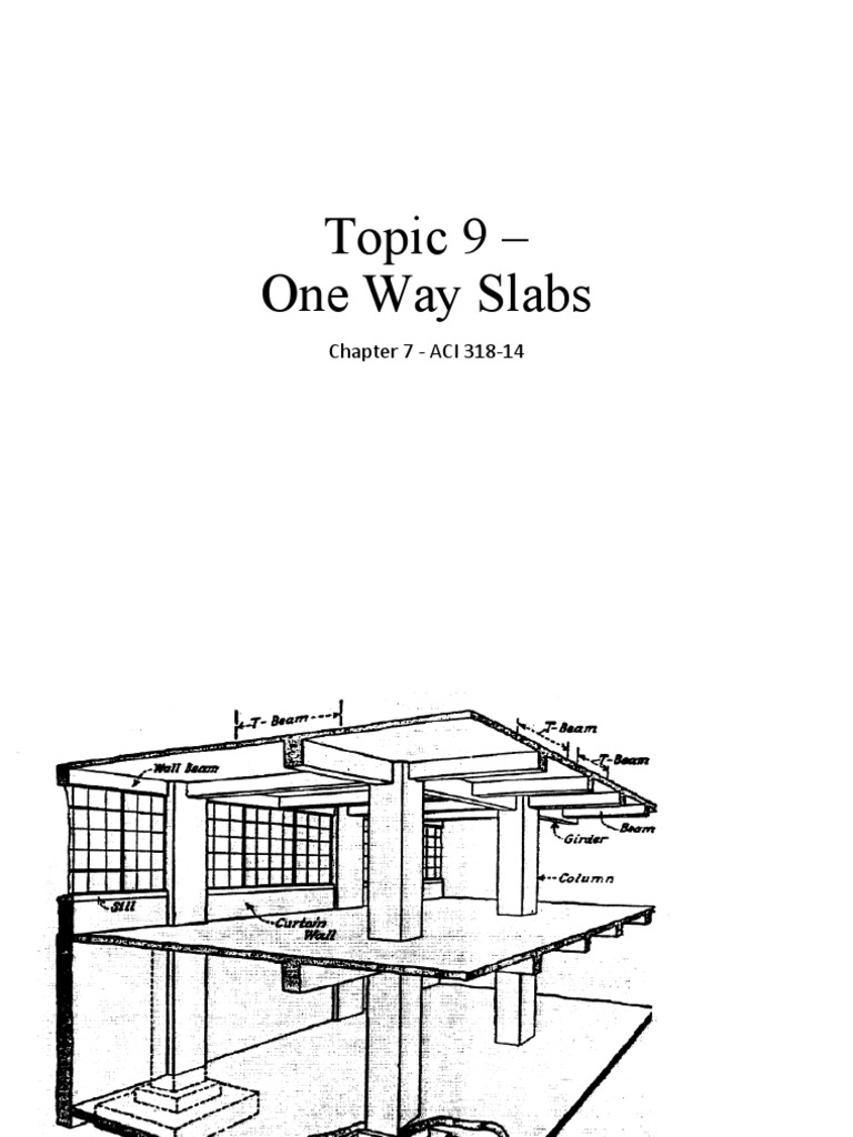 One-Way Slab Design per ACI 318-14 | PDF | Beam (Structure) | Economic ...