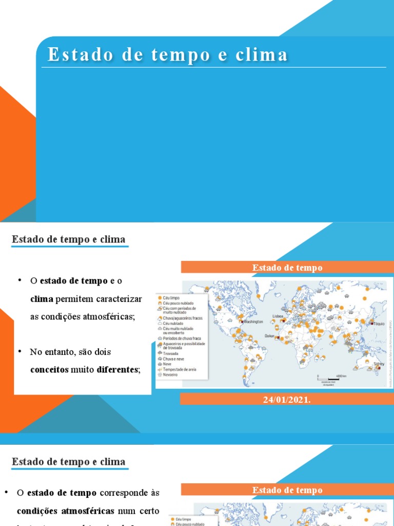 Estado de Tempo e Clima | PDF | Clima | Clima