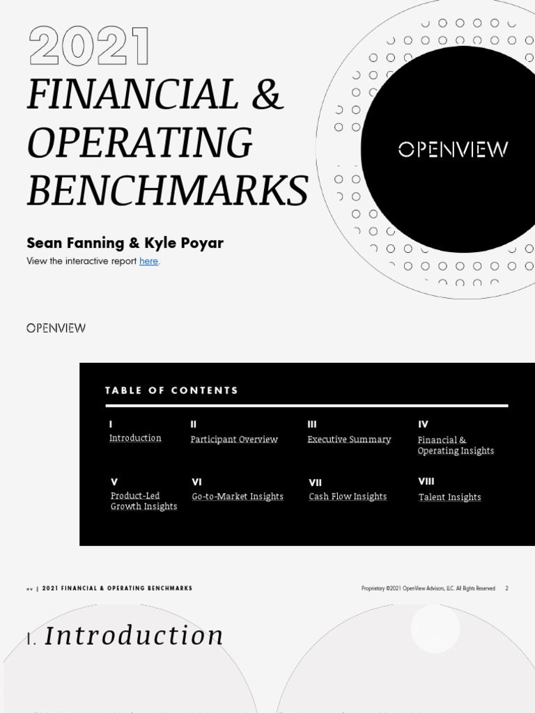 OpenView 2021 Financial and Operating Benchmarks Report | PDF | Revenue ...