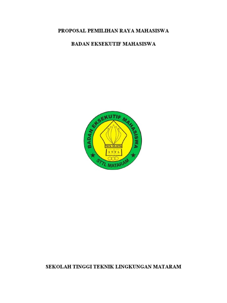 Proposal Pemilihan Raya Mahasiswa | PDF