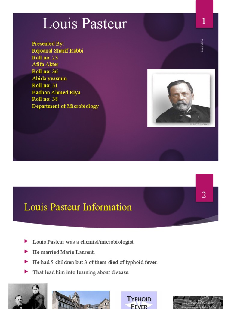 Louis Pasteur | PDF | Louis Pasteur | Public Health