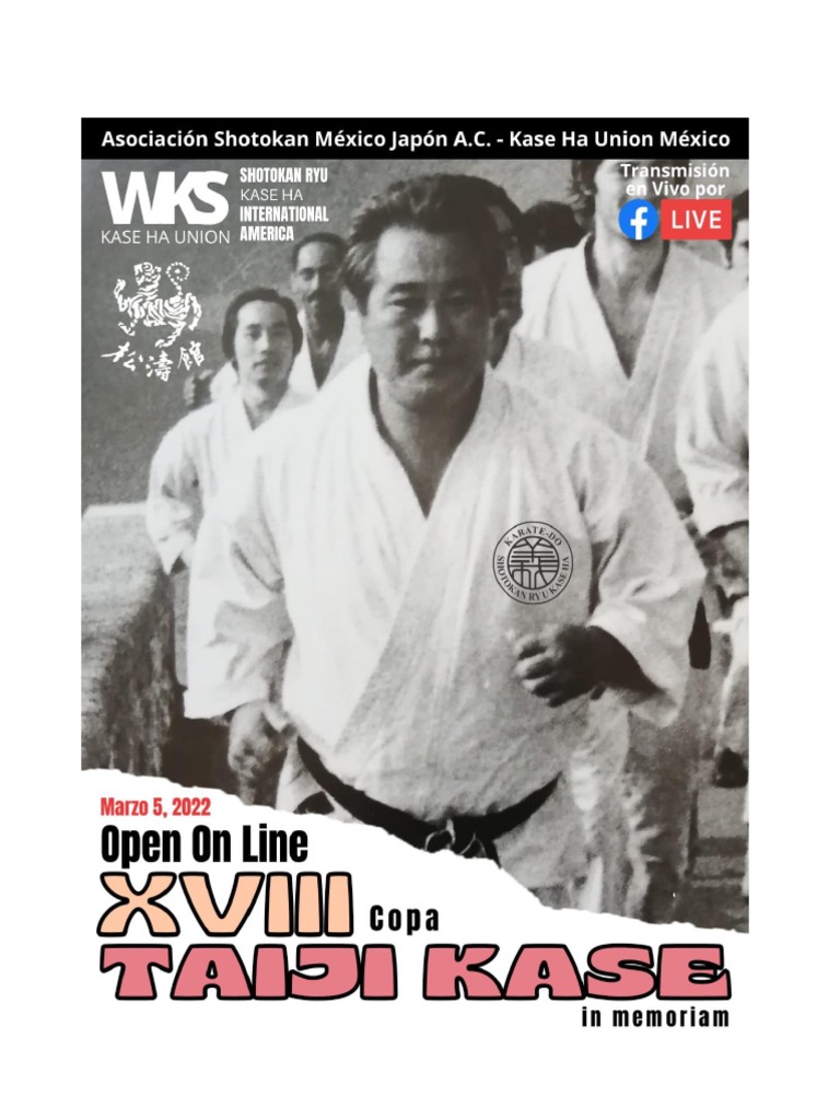 Xviii Copa Taiji Kase 2022 | PDF | Shotokan | Vídeo