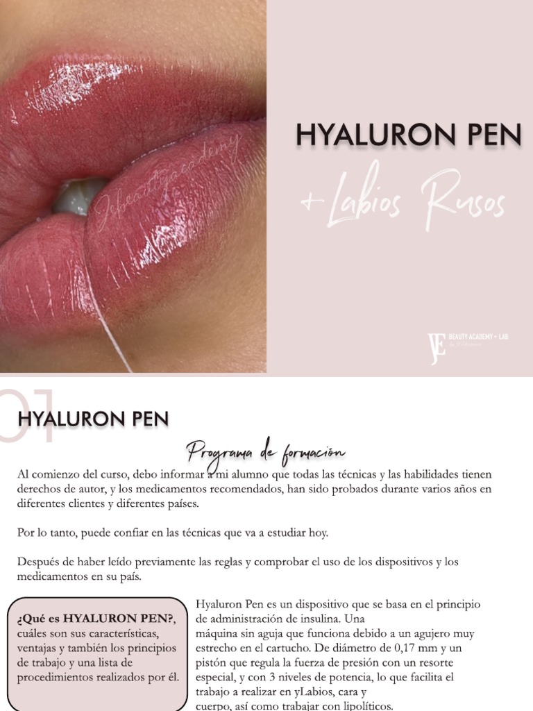 Hyaluron Pen+labios PDF | PDF | Medicamentos con receta | Piel