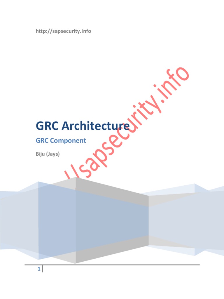GRC Architecture | PDF | Superuser | Risk Management