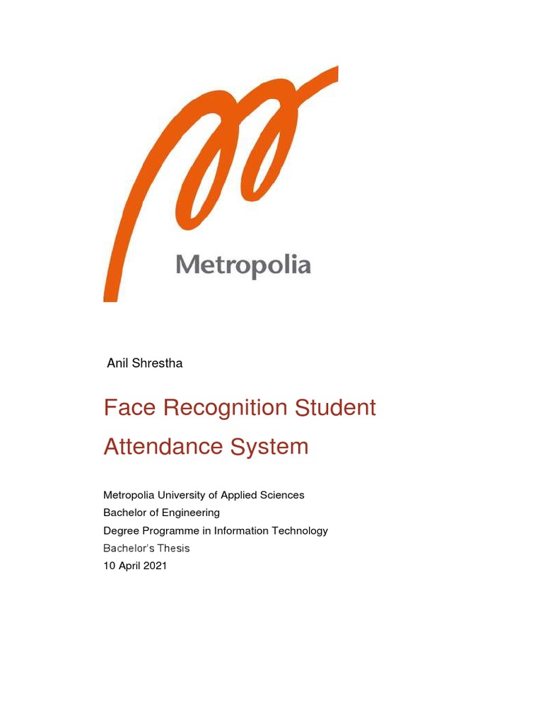 Facial Recognition Student Attendance System 2 | PDF | Feasibility Study | Python (Programming ...