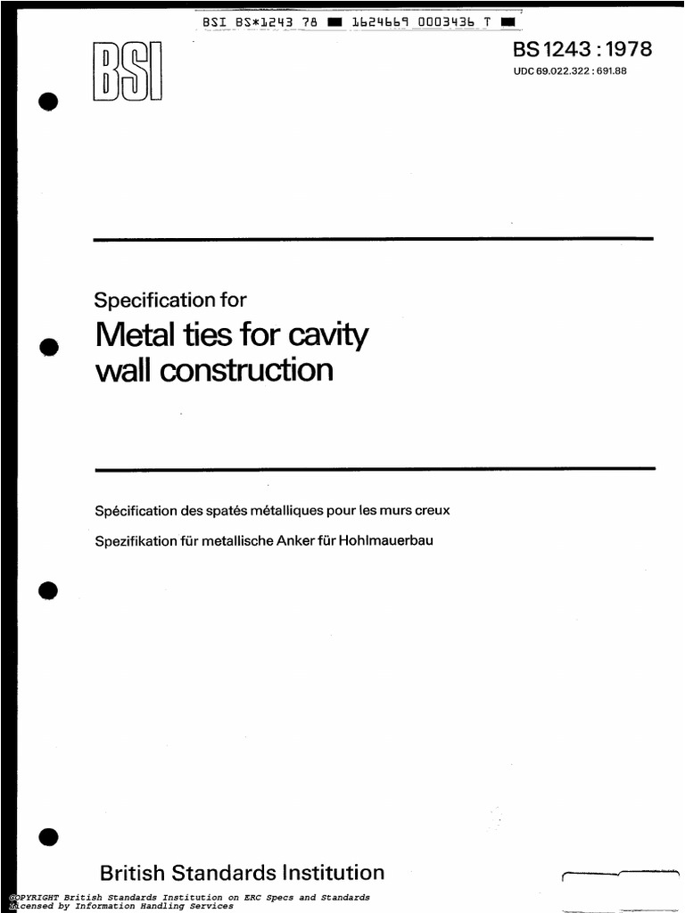 BS 1243 - 1978 | PDF | Corrosion | Specification (Technical Standard)