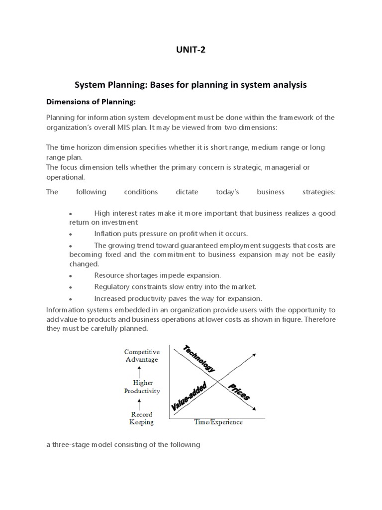 System Planning: Bases For Planning in System Analysis | PDF | Feasibility Study | Information ...