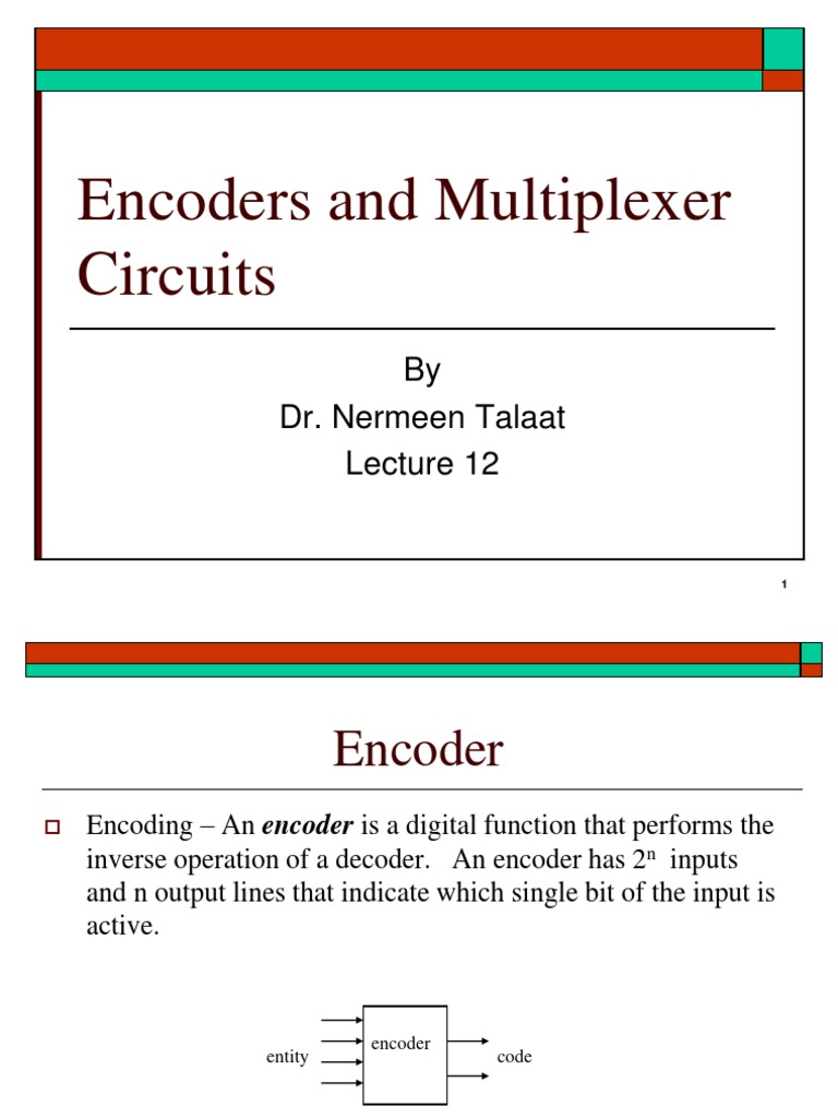 Encoders and Multiplexer Circuits | PDF | Computing | Digital Electronics