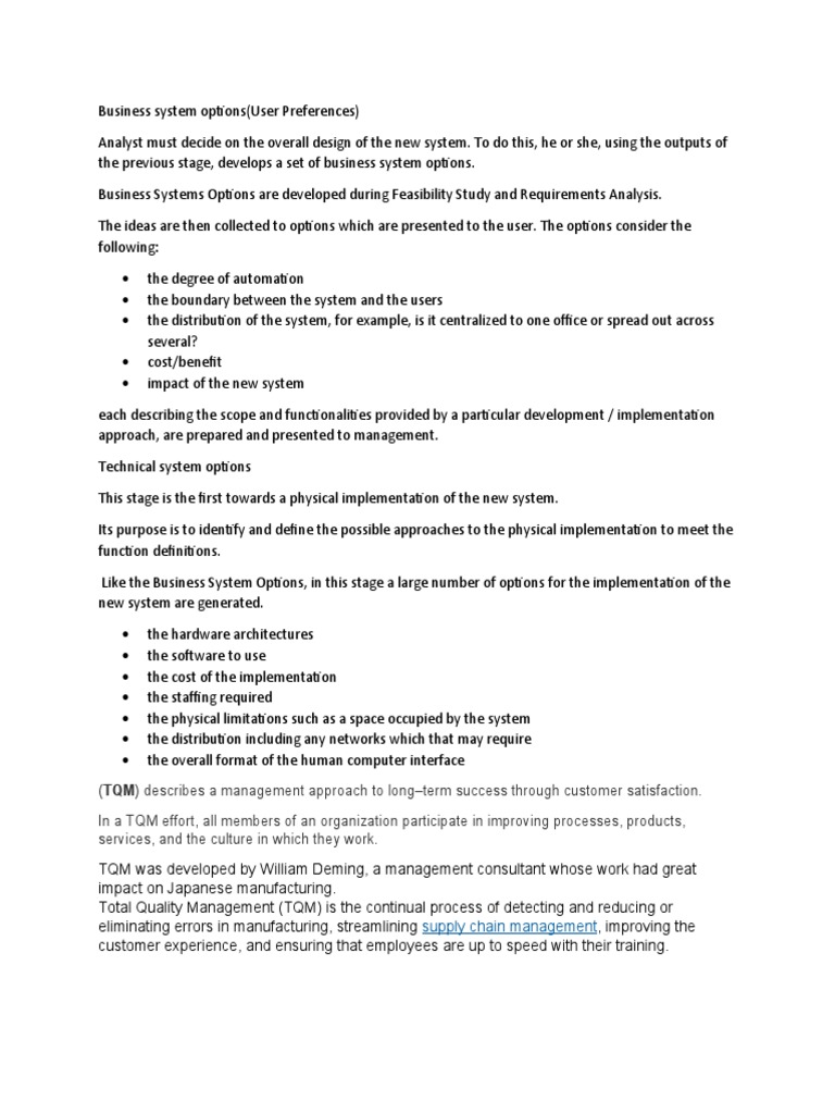 Business System Options | PDF | Computers | Technology & Engineering