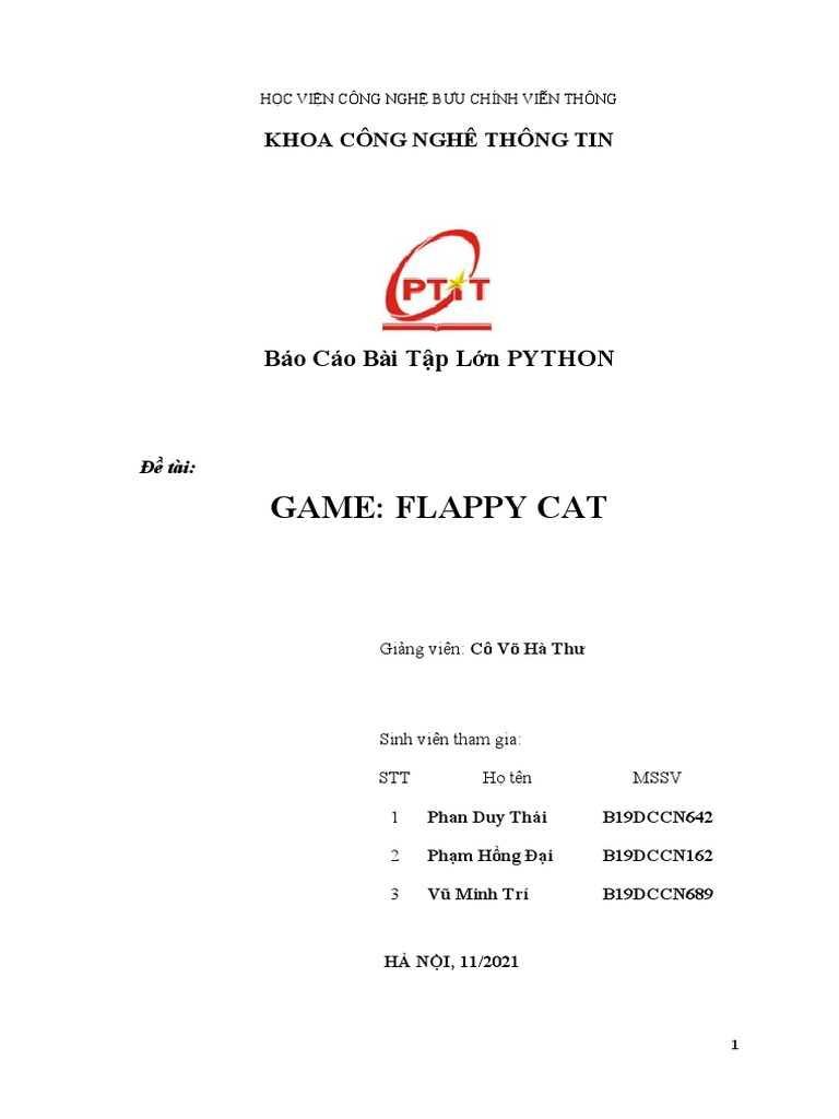 Báo cáo bài tập lớn Python | PDF