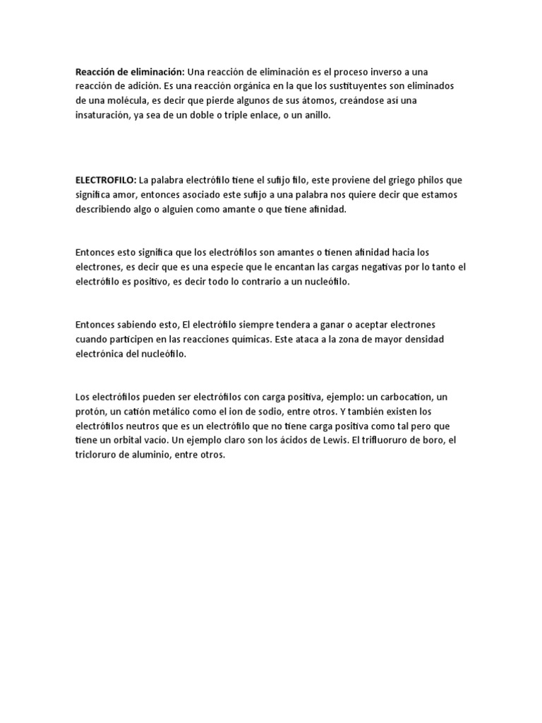 Nucleofilo y Electrofilo | PDF | Enlace químico | Átomos