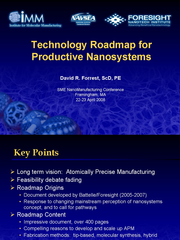 2008-04-23 SME Roadmap | PDF | Nanotechnology | Materials Science