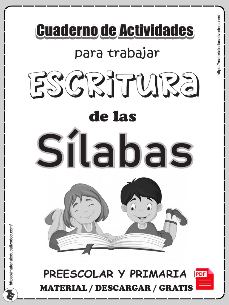 Cuaderno de Actividades de Sílabas | PDF