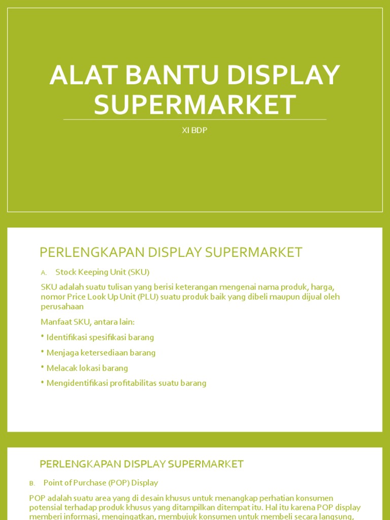 Alat Display Supermarket dan Fashion | PDF | Bisnis