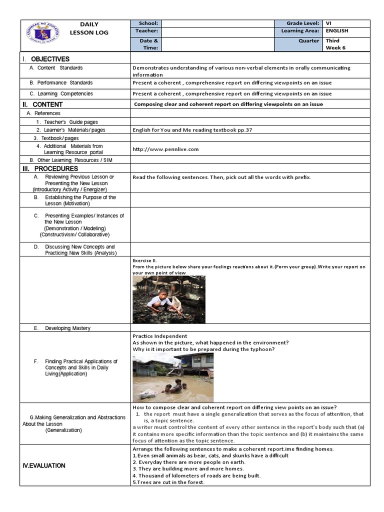 Presenting Coherent Reports in English | PDF | Learning | Teachers