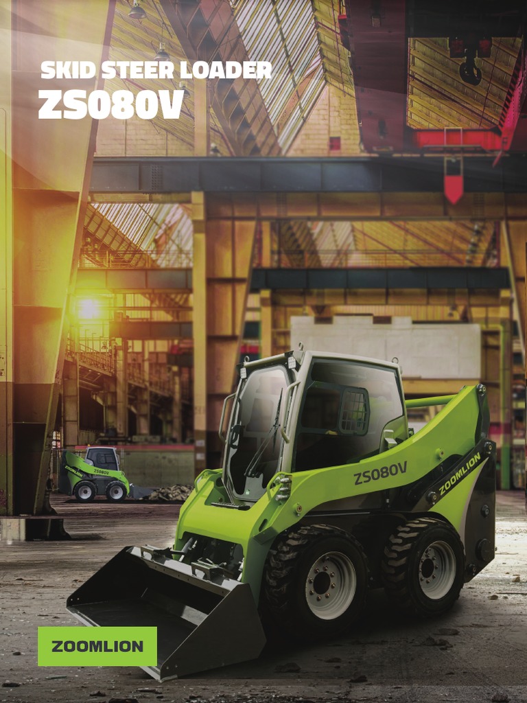 ZOOMLION ZS080V Skid Steer Loader | PDF | Loader (Equipment) | Vehicles