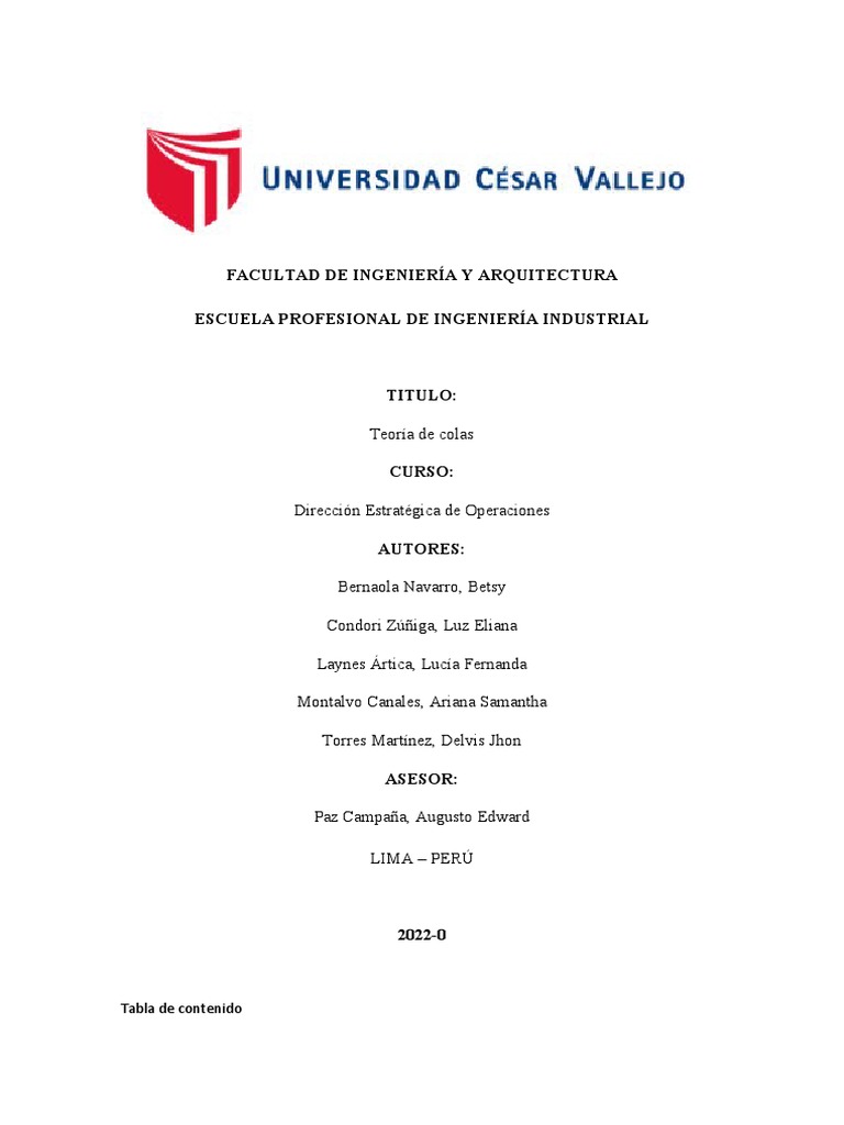 Definición Teoria de Cola | PDF | Ciencias de la Computación | Informática