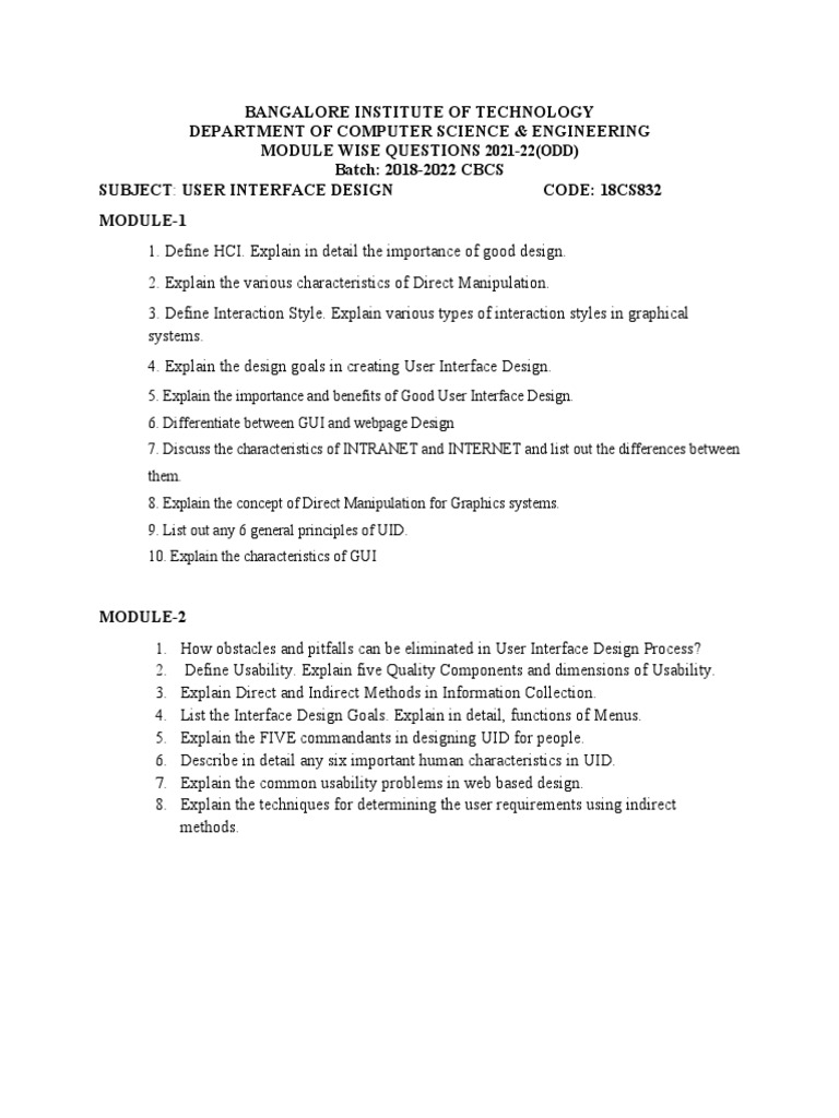 Uid Module Wise Topics Pdf Menu Computing Graphical User Interfaces 