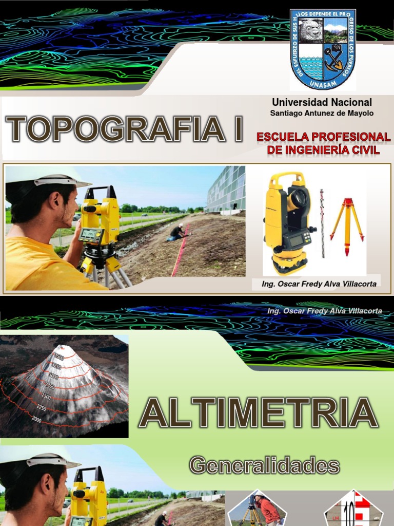 Clase 07 Altimetría | PDF | Topografía | Cartografía