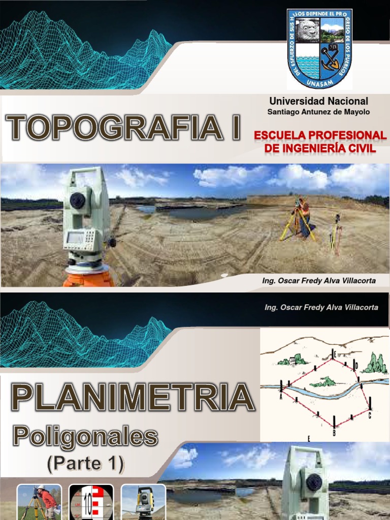 Clase 05 - Poligonales - Parte 1 | PDF | Azimut | Topografía