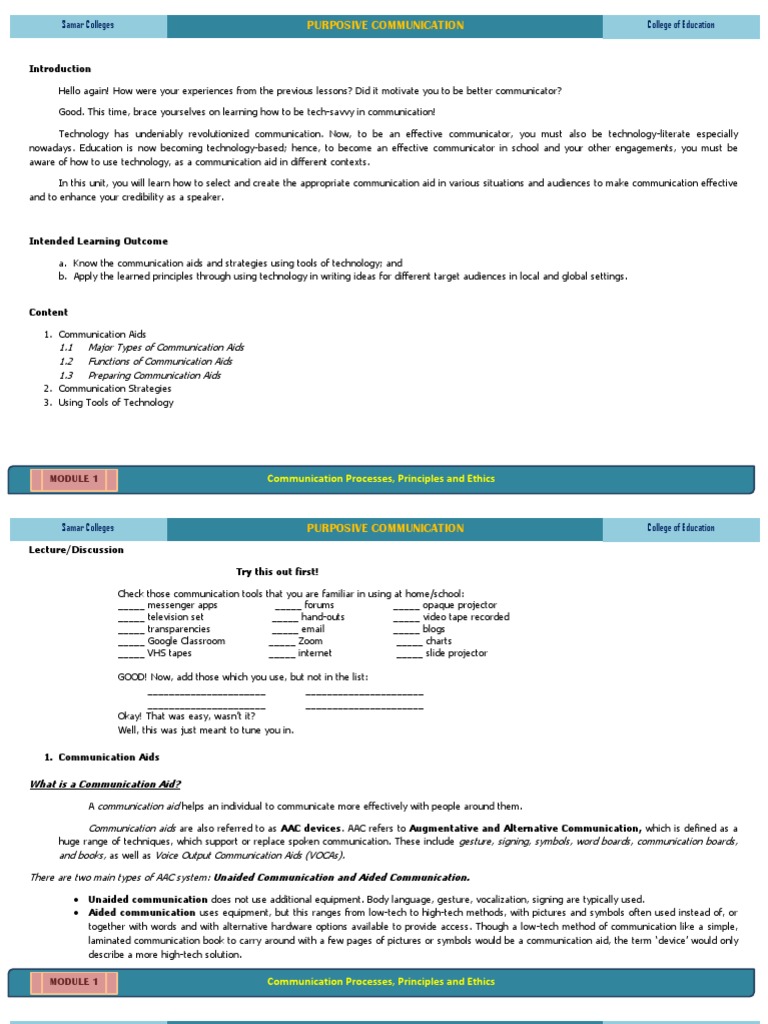 PDF PC Module 2 | PDF | Communication | Cognition